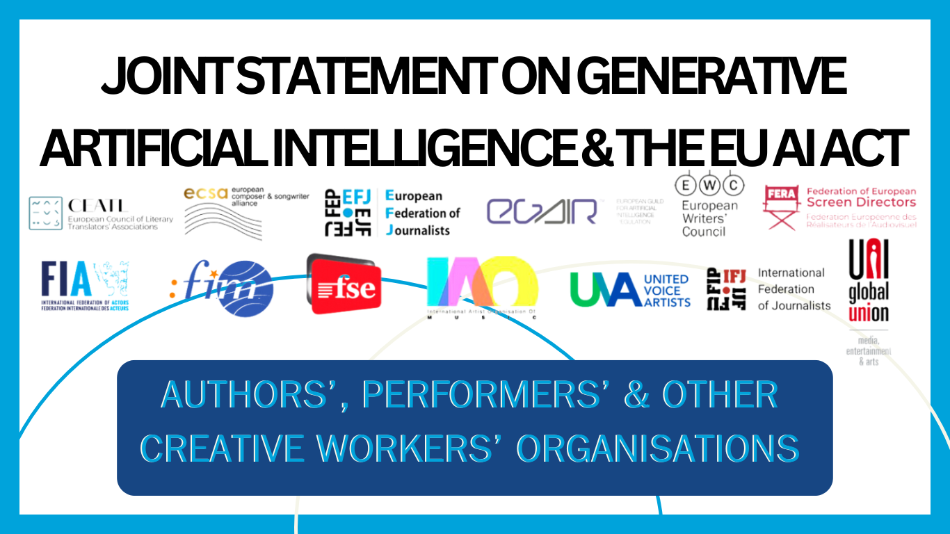 JOINT STATEMENT ON GENERATIVE ARTIFICIAL INTELLIGENCE AND THE EU AI ACT ...