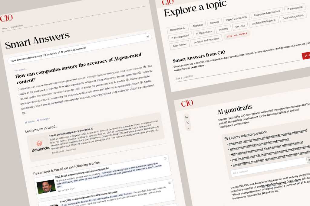 Generative AI and CIO.com: helping you get the Smart Answers you need ...